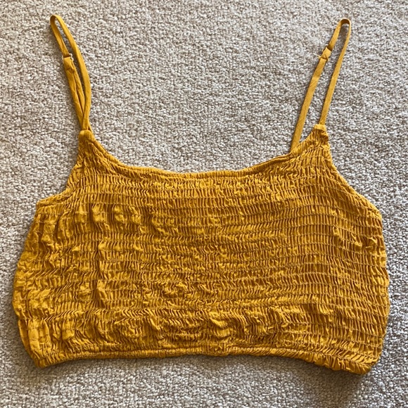 Magnolia South | Tops | Magnolia South Mustard Yellow Crop Top Bra Top ...